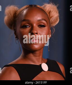 Janelle Monae attends the Vanity Fair Oscar Party at Wallis Annenberg ...