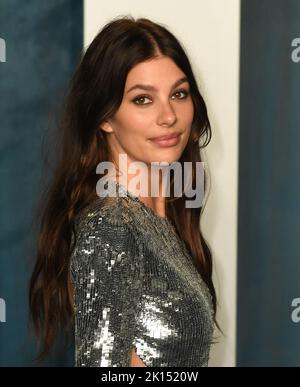 Camila Morrone attends the 2022 Vanity Fair Oscar Party at the Wallis ...