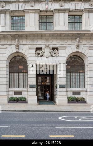 Exterior facade of The Ned, 5 star hotel with a Members Club and Spa on ...