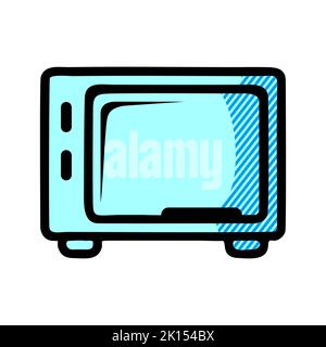 Oven simple line icon. Symbol, pictogram, sign isolated on white ...