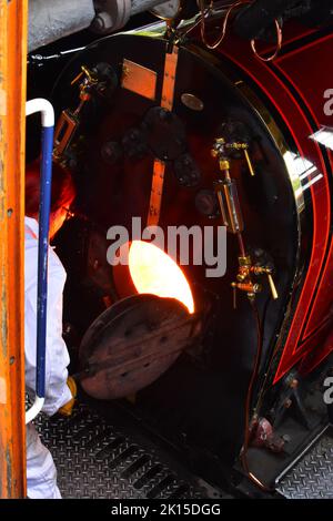 Engine on the Steam Yacht Gondola Coniston Lake District Stock Photo ...