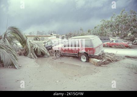 After the volcanic eruption of Mount Pinatubo Caldera, Olongapo ...