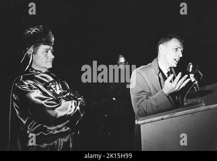 Ku Klux Klansman in robes, armed with two pistols and a sword, c. 1880 ...