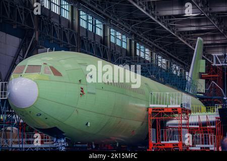 Process of assembling of aircraft in the factory Stock Photo - Alamy