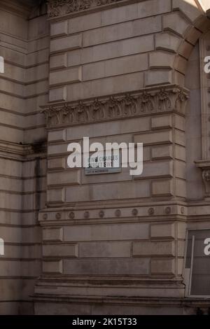 King Charles Street name sign in London England United Kingdom UK Stock ...