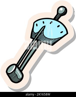 Hand drawn torque wrench vector illustration Stock Vector Image & Art ...