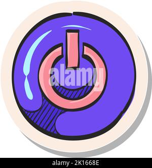 Hand drawn Power button vector illustration Stock Vector Image & Art ...