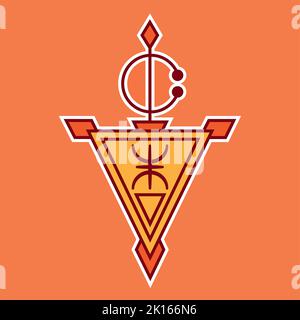 Vector Illustration Of Tazerzit. The Berber Jewelery Symbol. Amazigh ...