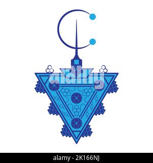 Vector Illustration Of Tazerzit. The Berber Jewelery Symbol. Amazigh ...
