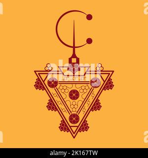 Vector Illustration Of Tazerzit. The Berber Jewelery Symbol. Amazigh ...
