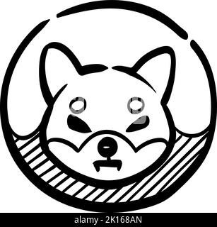 Shiba inu (SHIB) coin symbol vector Stock Vector Image & Art - Alamy