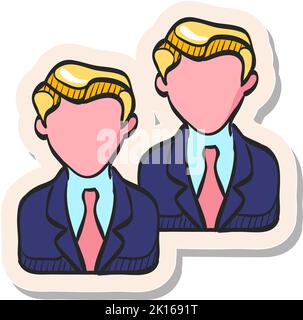 businessman sticker vector illustration Stock Vector Image & Art - Alamy