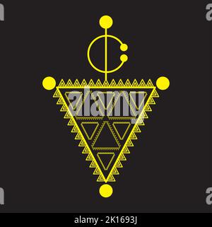 Vector Illustration Of Tazerzit. The Berber Jewelery Symbol. Amazigh ...
