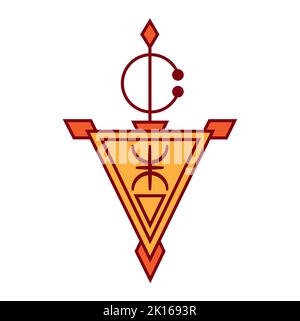 Vector Illustration Of Tazerzit. The Berber Jewelery Symbol. Amazigh ...