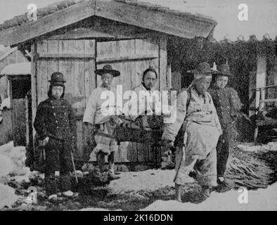 Jeon Bongjun (1855 – 1895), leader of the Donghak Peasant Revolution (sitting on carriage ...