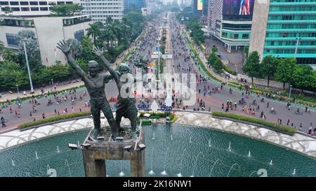 Welcome Monument. Monumen Selamat Datang at Hotel Indonesia Roundabout ...