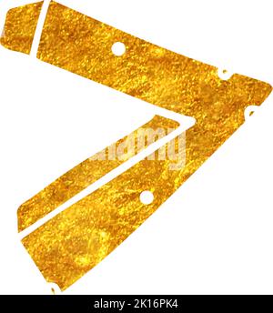 Hand drawn mathematics symbol greater than vector illustration Stock ...