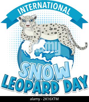 International Snow Leopard Logo Concept illustration Stock Vector Image ...