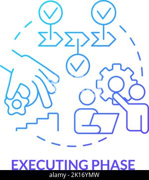 Executing phase concept icon Stock Vector Image & Art - Alamy