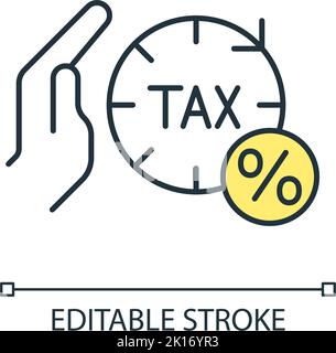 Tax holiday RGB color icon Stock Vector Image & Art - Alamy