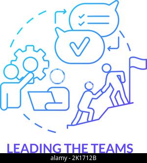 Leading teams concept icon Stock Vector Image & Art - Alamy