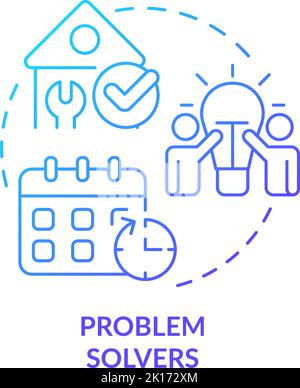Problem solvers concept icon Stock Vector Image & Art - Alamy