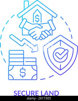 Housing costs blue gradient concept icon Stock Vector Image & Art - Alamy