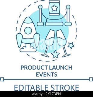 Product launch events concept icon Stock Vector Image & Art - Alamy