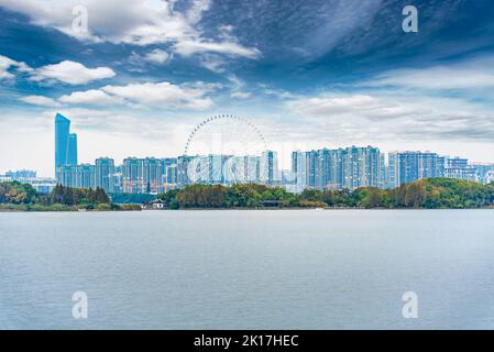 Across Lake Li, the city of Wuxi Stock Photo - Alamy