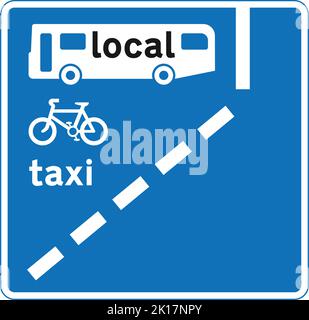 With-flow bus and cycle lane, The Highway Code Traffic Sign, Signs ...