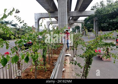 Dhaka, Bangladesh - September 16, 2022: The work of Bangladesh's first ...