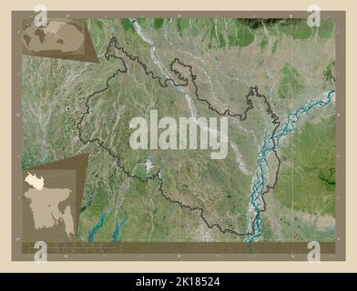 Rangpur, division of Bangladesh. High resolution satellite map Stock Photo - Alamy