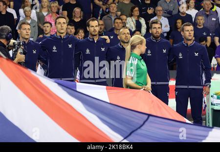 Joe Salisbury of Great Britain and Neal Skupski of Great Britain during ...