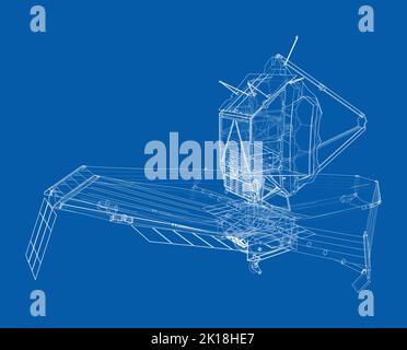 james webb space telescope line icon vector. james webb space telescope ...