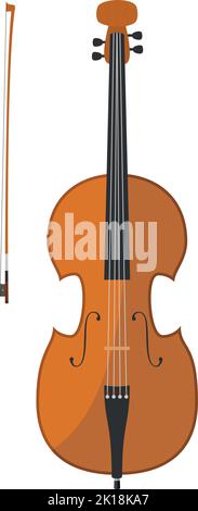 concert cello cartoon vector illustration Stock Vector Image & Art - Alamy