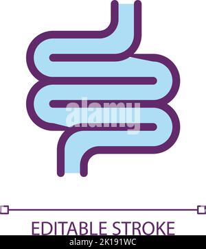 Human bowel pixel perfect RGB color icon Stock Vector Image & Art - Alamy
