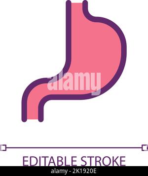 Stomach pixel art. Human internal organs 8 bit. Pixelate anatomy 16bit ...