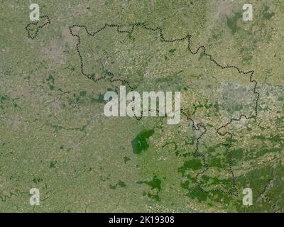 Hainaut, province of Belgium. Low resolution satellite map. Locations ...