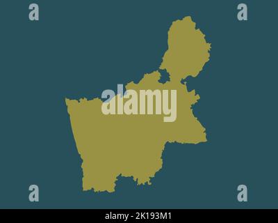 Hrodna, region of Belarus. Solid color shape. Locations of major cities ...