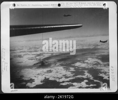 Boeing B-17 Flying Fortresses leaving Bremen, Germany (20 Dec 43 Stock ...