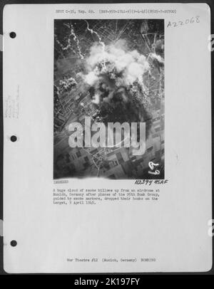 Smoke Billows Up After Planes Of The 483Rd Bomb Group, 816Th Bomb ...