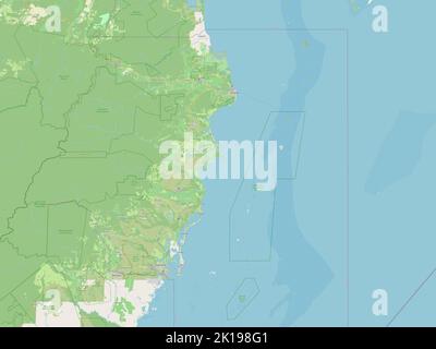 Stann Creek, district of Belize. Open Street Map. Locations and names of major cities of the ...