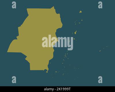 Stann Creek, district of Belize. Solid color shape. Locations and names ...