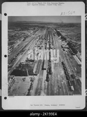 Bomb Damage To Marshalling Yards, Hanau, Germany Stock Photo - Alamy
