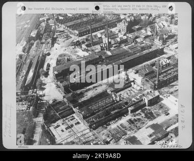 Bomb Damage To The Klockner Humboldt Factory At Cologne, Germany Stock ...