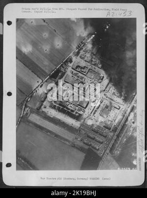 Bomb Damage To Factories, Hamburg, Germany Stock Photo - Alamy