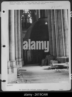 WW2 Allied Bomb damage Cologne Nazi Germany The Kölner Dom (Cologne ...