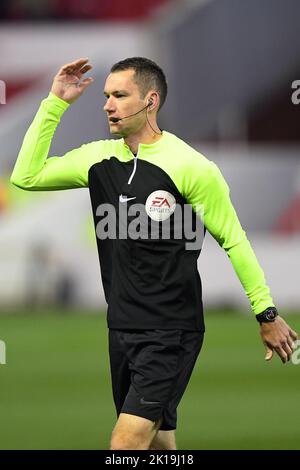 Referee Jarred Gillett during the Premier League match at Tottenham ...