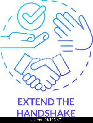 Extend handshake concept icon Stock Vector Image & Art - Alamy