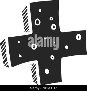 Hand drawn mathematics ematics symbol asterisk vector illustration ...